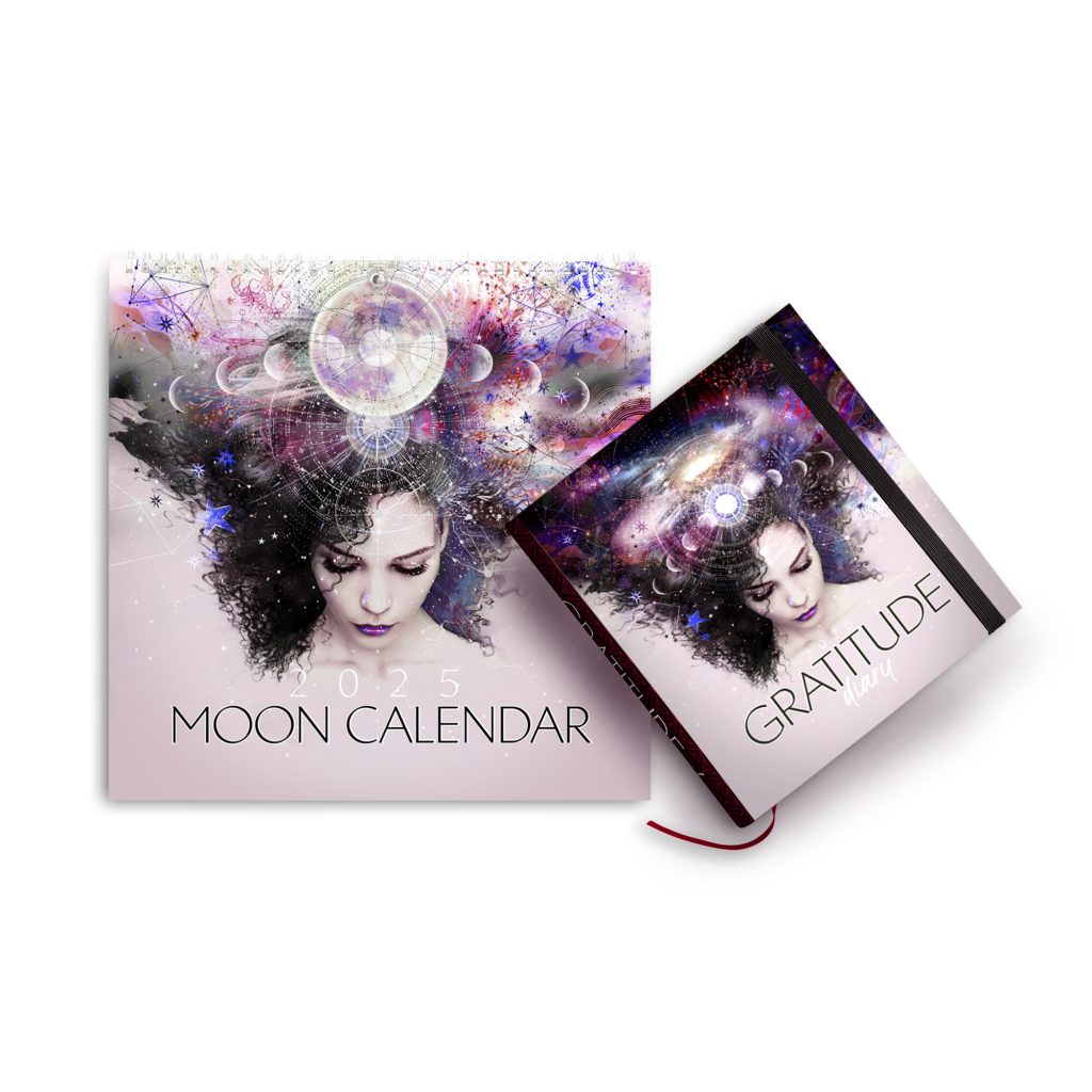 2025 Gratitude Diary & Moon Calendar | Lunar Planner for Mindfulness ...
