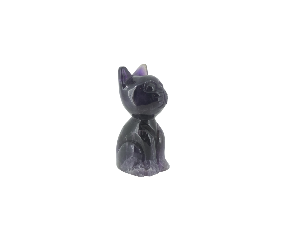 Amethyst Sitting Cat 100g – Guardian Spiritual Calm Inner Wisdom | HCO ...