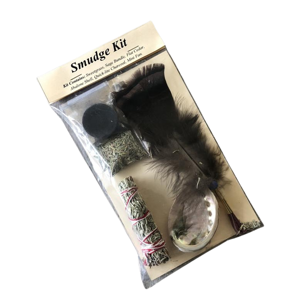 Smudge Kit - White Sage & Palo Santo - Heavenly Crystals Online